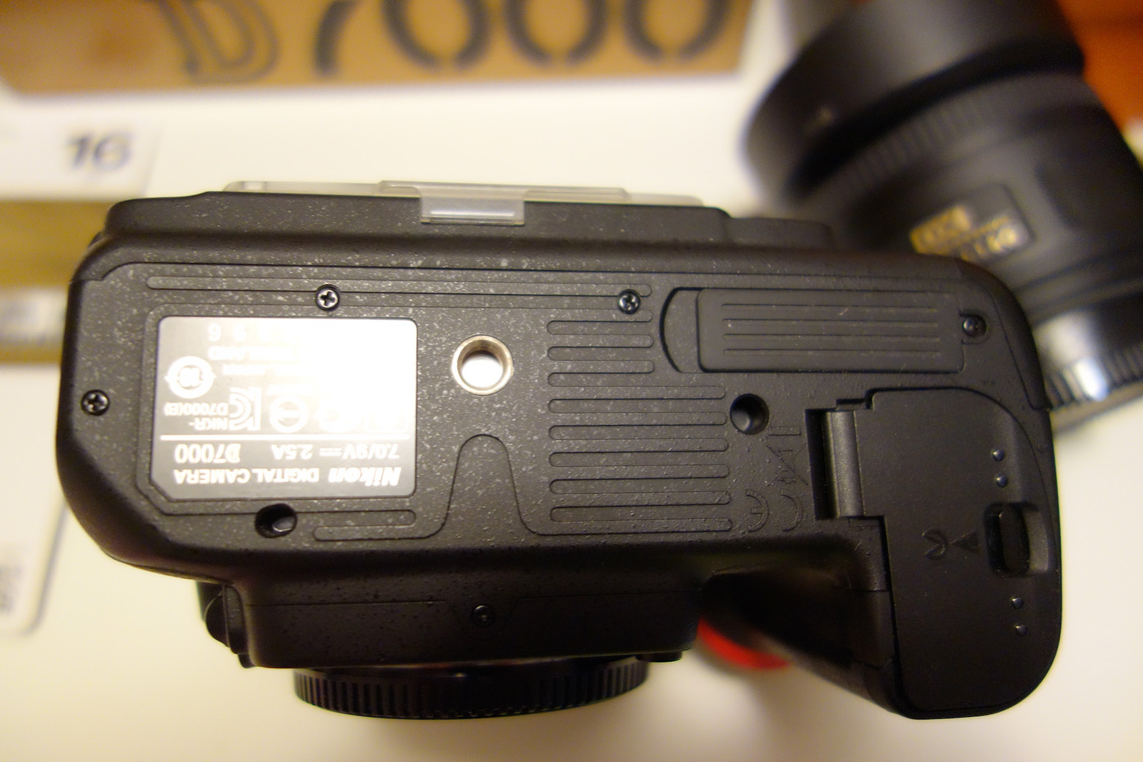 Sold: Nikon D7000 with grip, personalized with split focusing screen ...