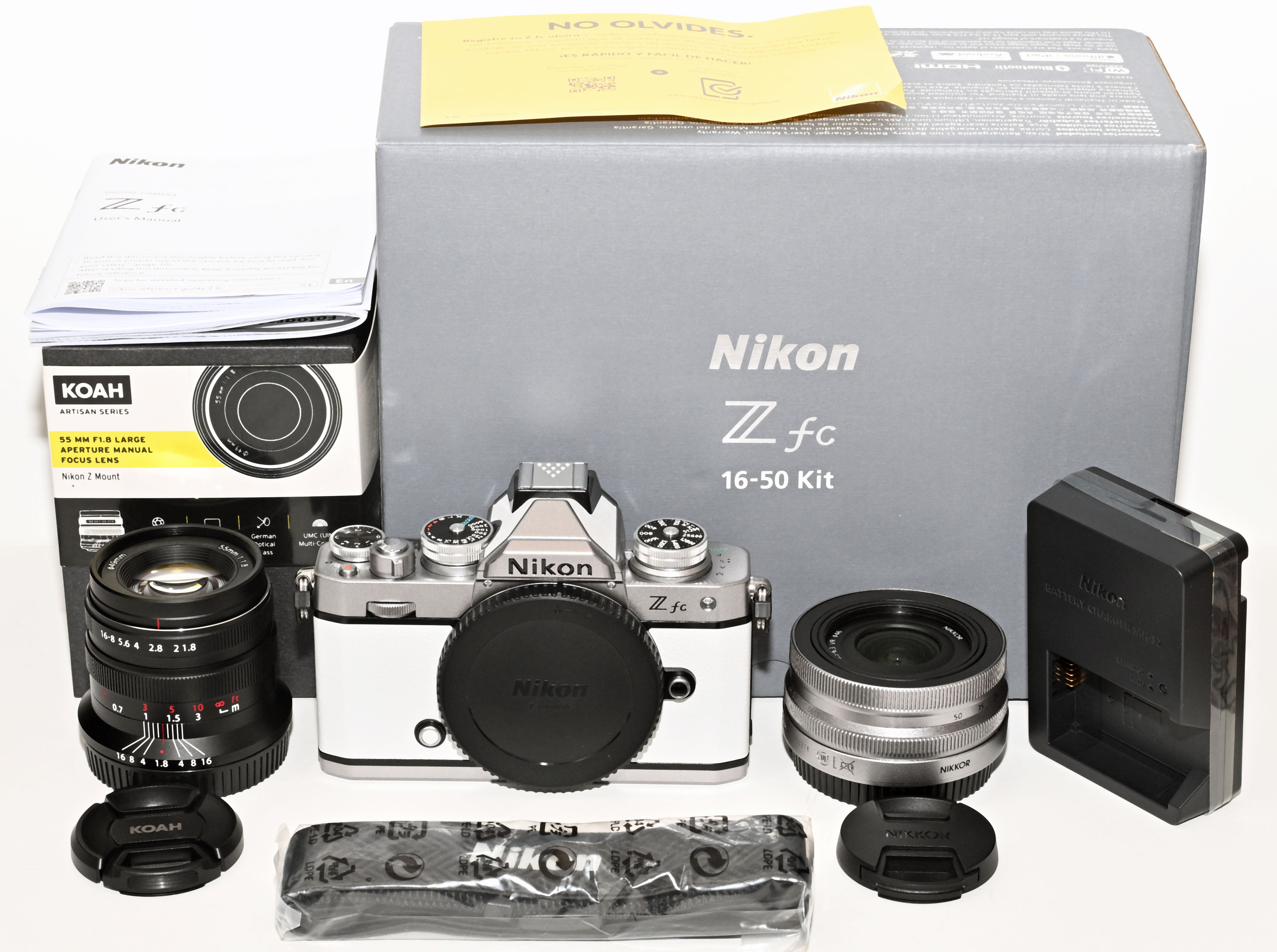 Sold: $735 Nikon Zfc Silver/White 16-50mm VR 50mm 1.8 and grip - Buy ...