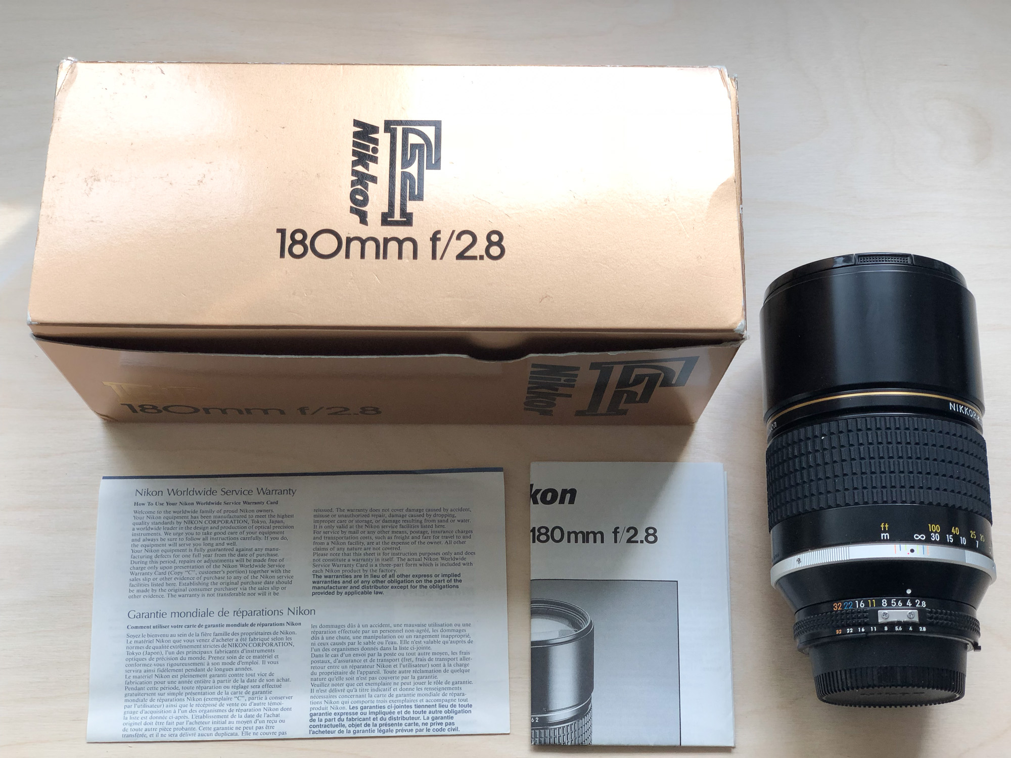 Sold: NIKON AIS MINT COLLECTION ( 50mm 1.2F, 85mm 1.4F, 180mm F2.8 ...