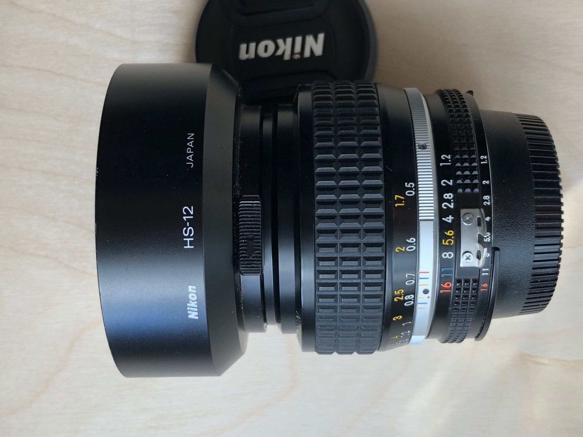 Sold: NIKON AIS MINT COLLECTION ( 50mm 1.2F, 85mm 1.4F, 180mm F2.8 ...