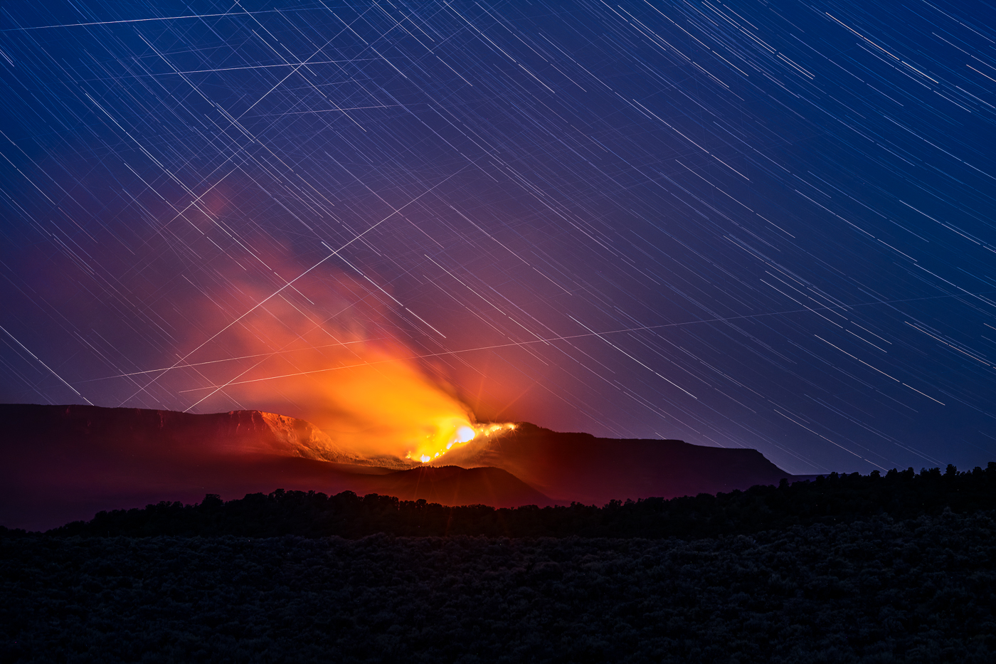 Glowing Fire in the Flat Tops - Landscape Photographer - Photography ...