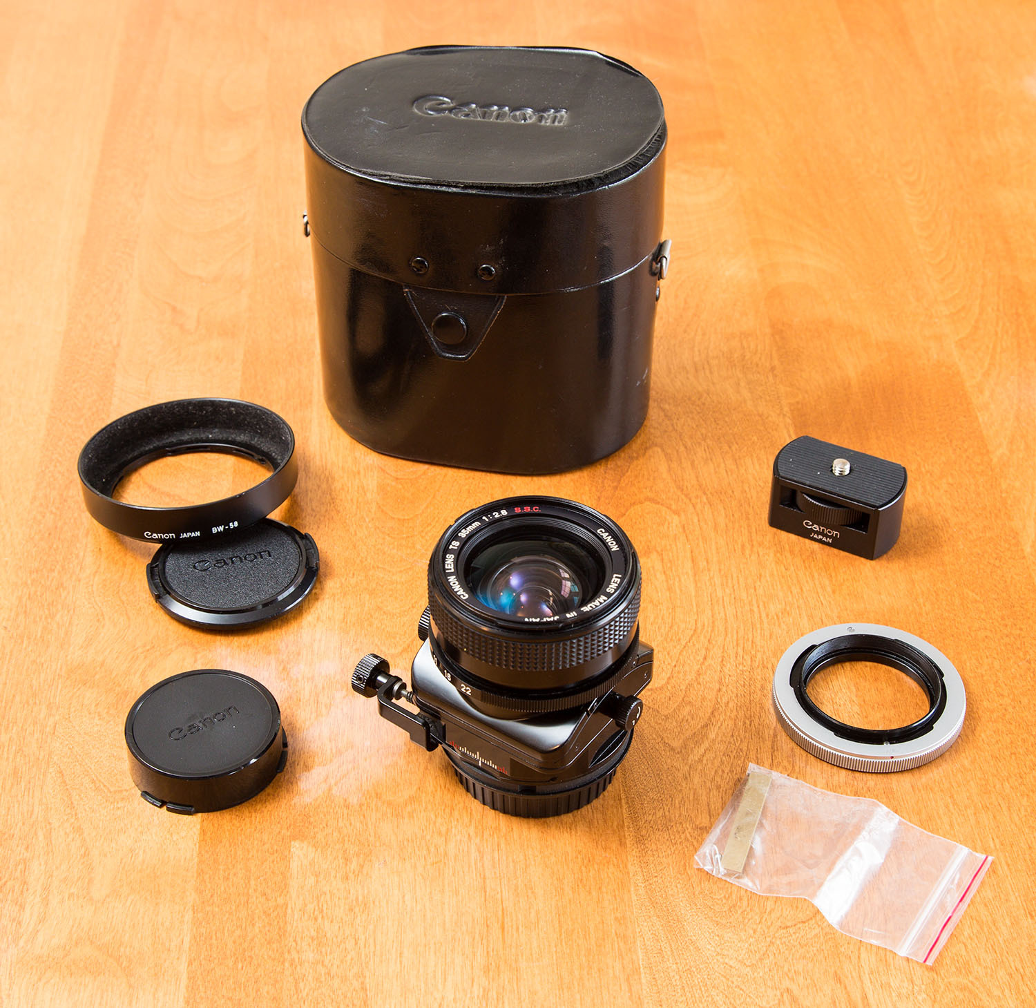 Sold: Canon 35mm Tilt Shift TS FD lens with Mika EOS EF-Mount Adapter ...