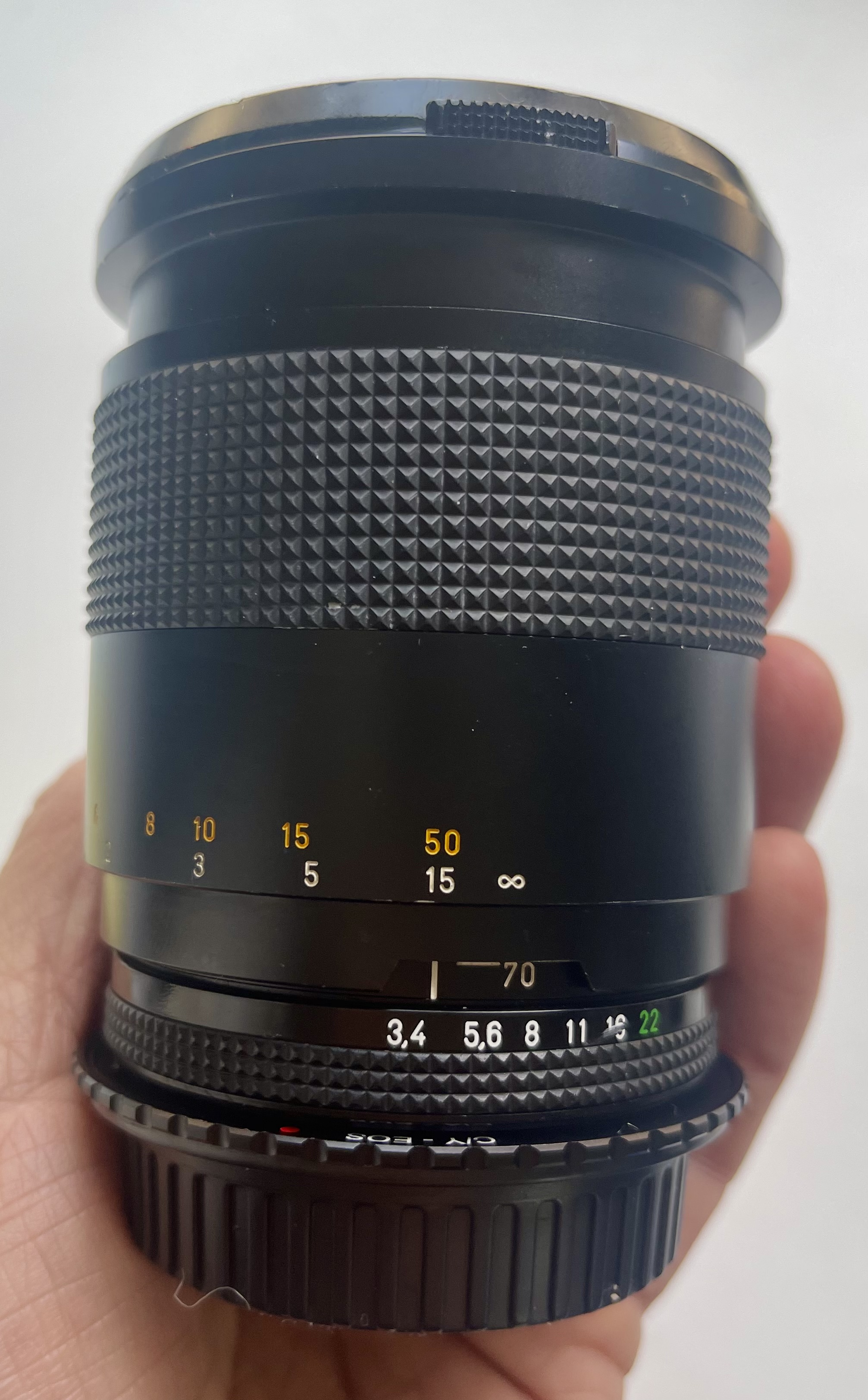 Sold: Contax Zeiss CY 35-70mm F3.4 with Canon EFS adapter - FM Forums