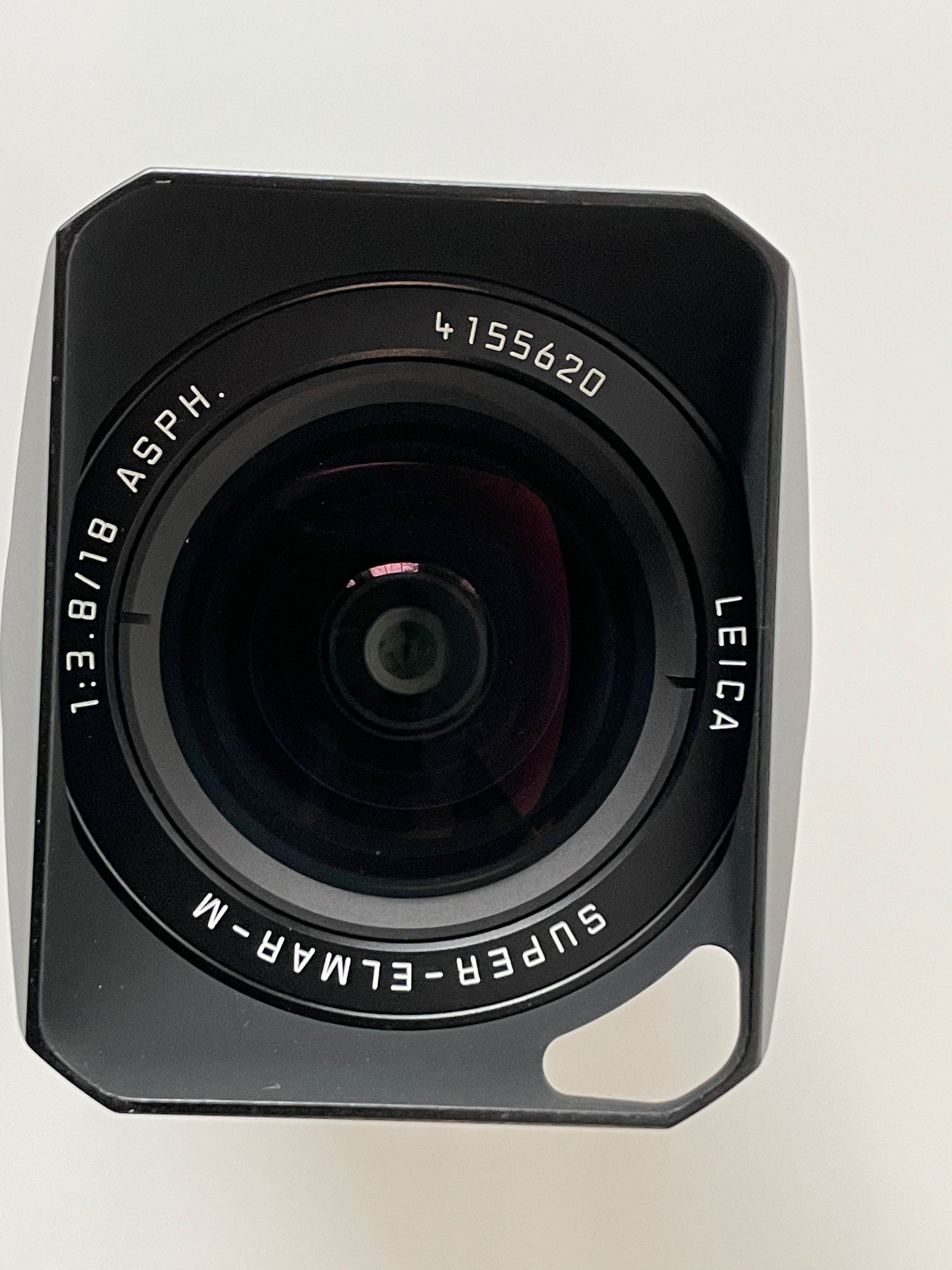 Sold: Leica Super-Elmar-M 18mm f/3.8 ASPH lens plus filter carrier - FM ...